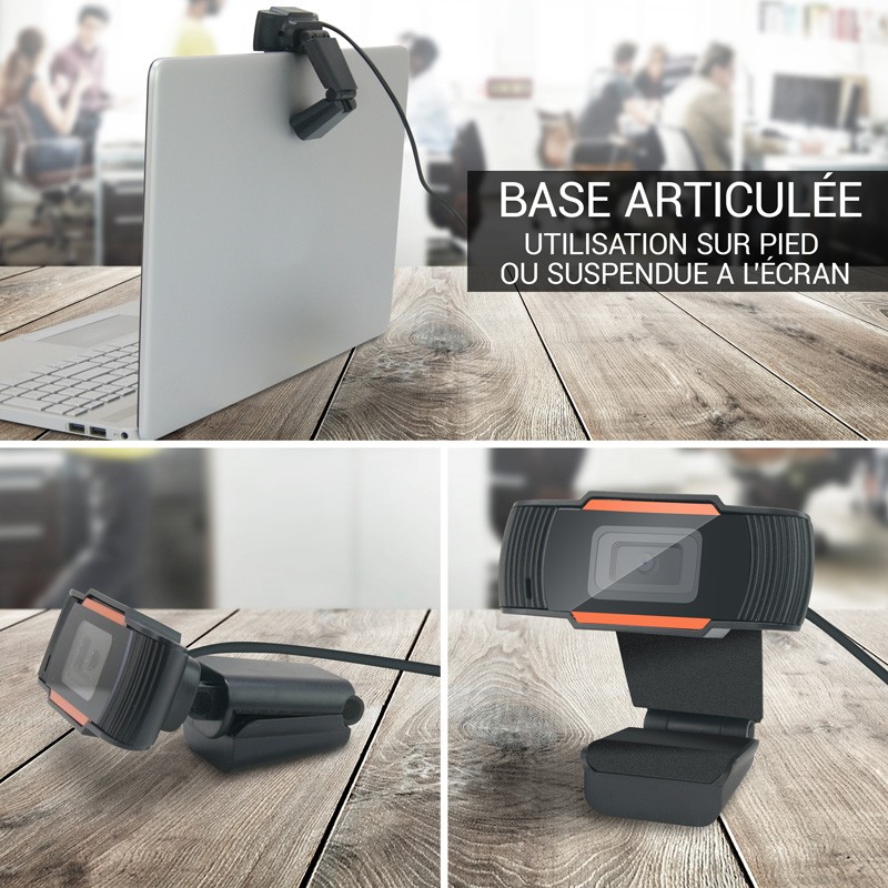 Webcam HD 3 Mégapixels Micro Intégré USB 2 0 Compatible Windows WAYTEX.fr