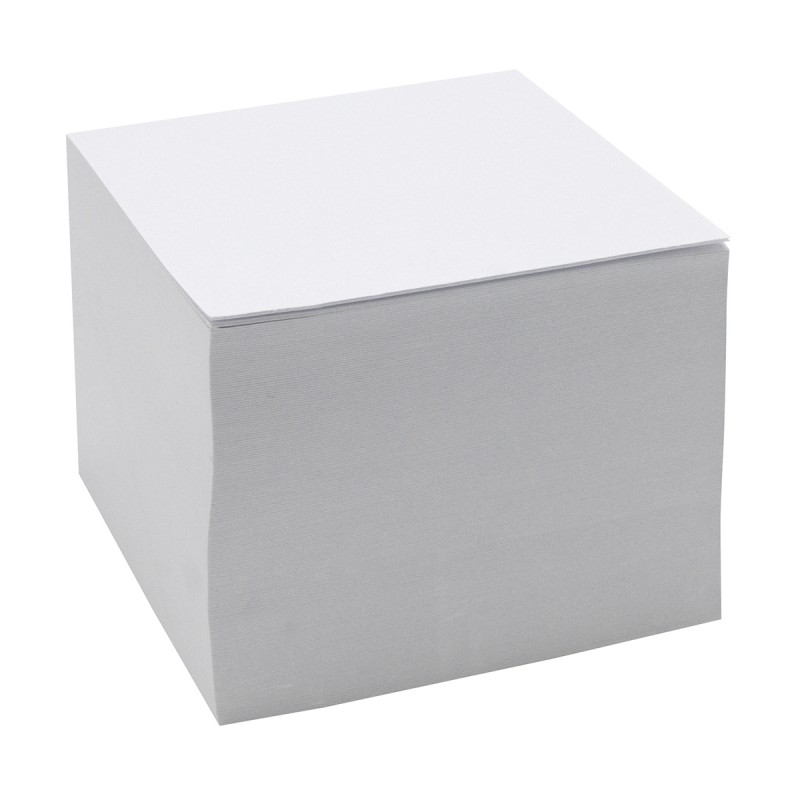 Bloc mémo blanc 700 feuilles 9 x 9 cm avec dos encollé WAYTEX.fr