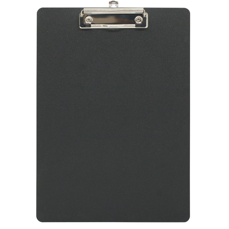 Porte bloc à pince A4 en polypro de 2mm 22 5 x 31 5 cm Noir WAYTEX.fr