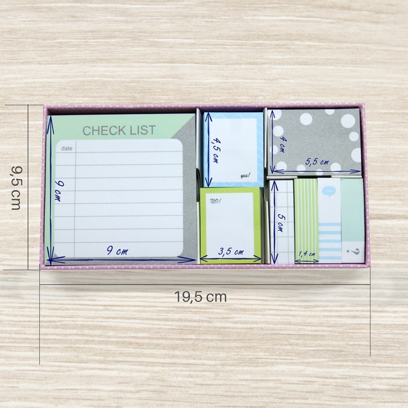 Box 800 notes repositionnable fantaisie 8 x 100 feuilles Boite cadeau ...